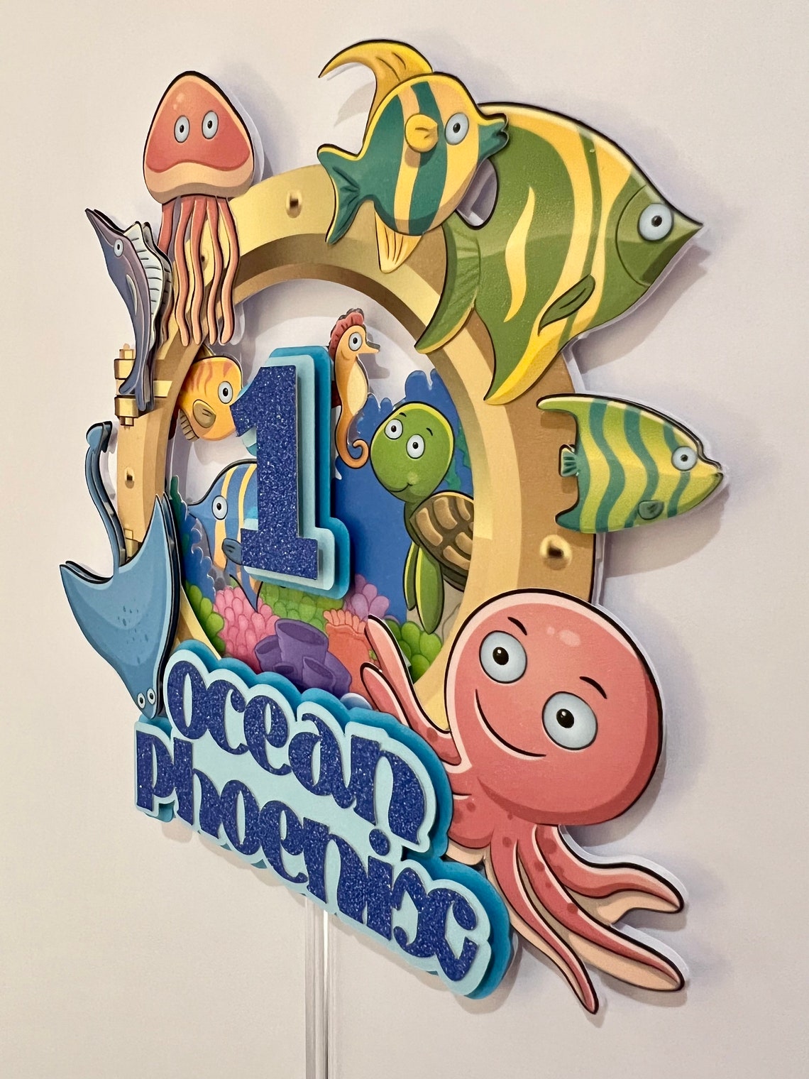 Sea Theme Cake Topper Under Water Cake Topper - Etsy UK