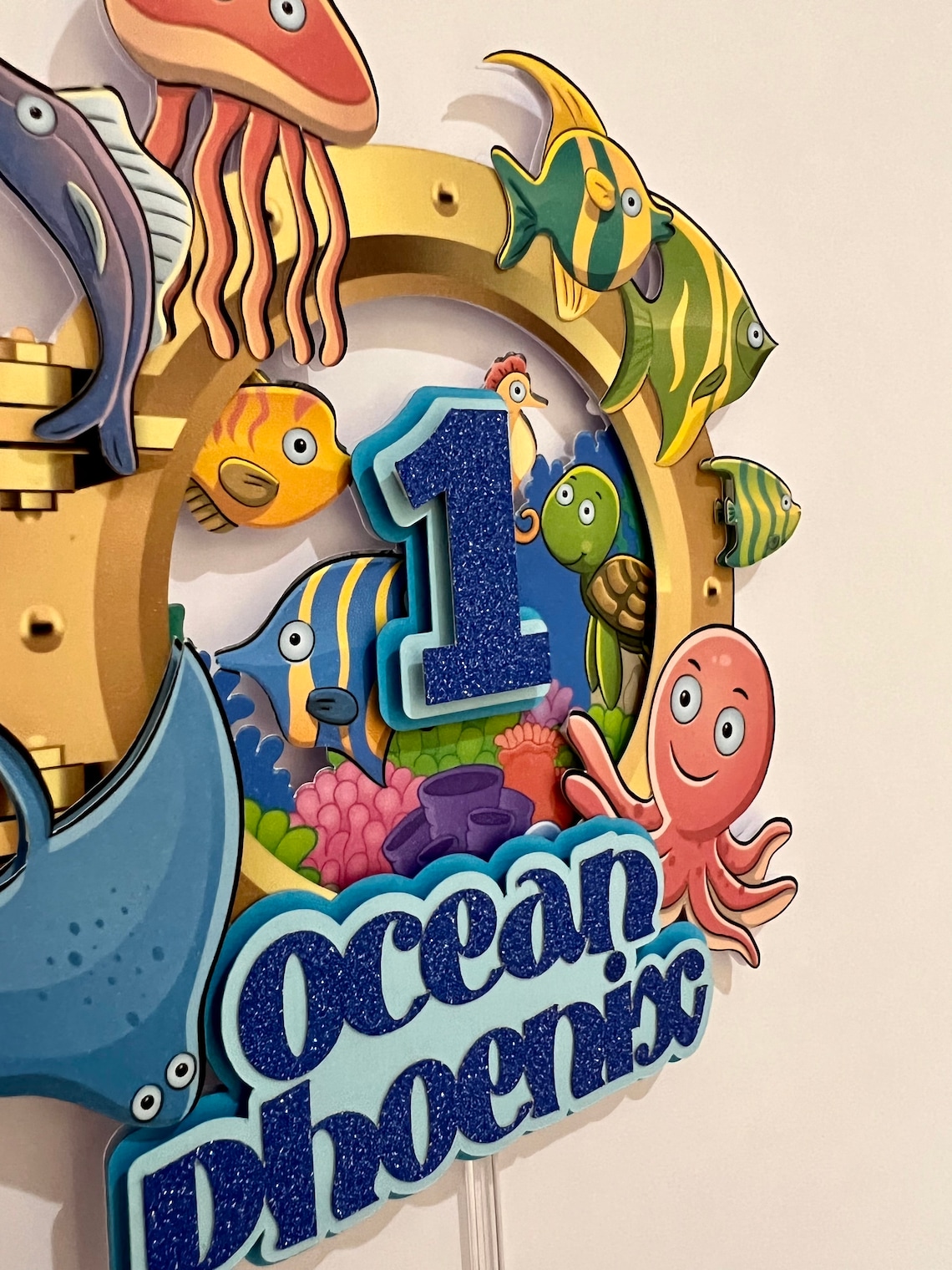 Sea Theme Cake Topper Under Water Cake Topper - Etsy UK