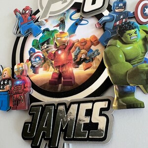 Bricks Cake Topper Bricks Superhero - Etsy UK