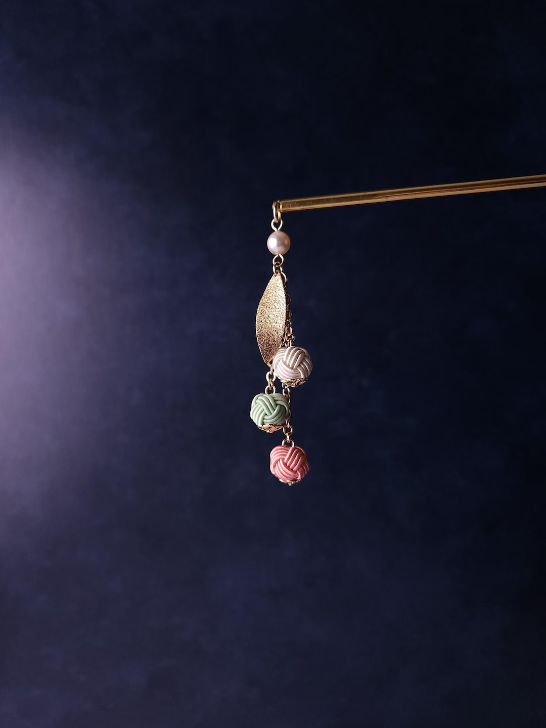 Japanese Mizuhiki Dangle Kanzashi Hair Stick, Kimono Yukata Hair ...