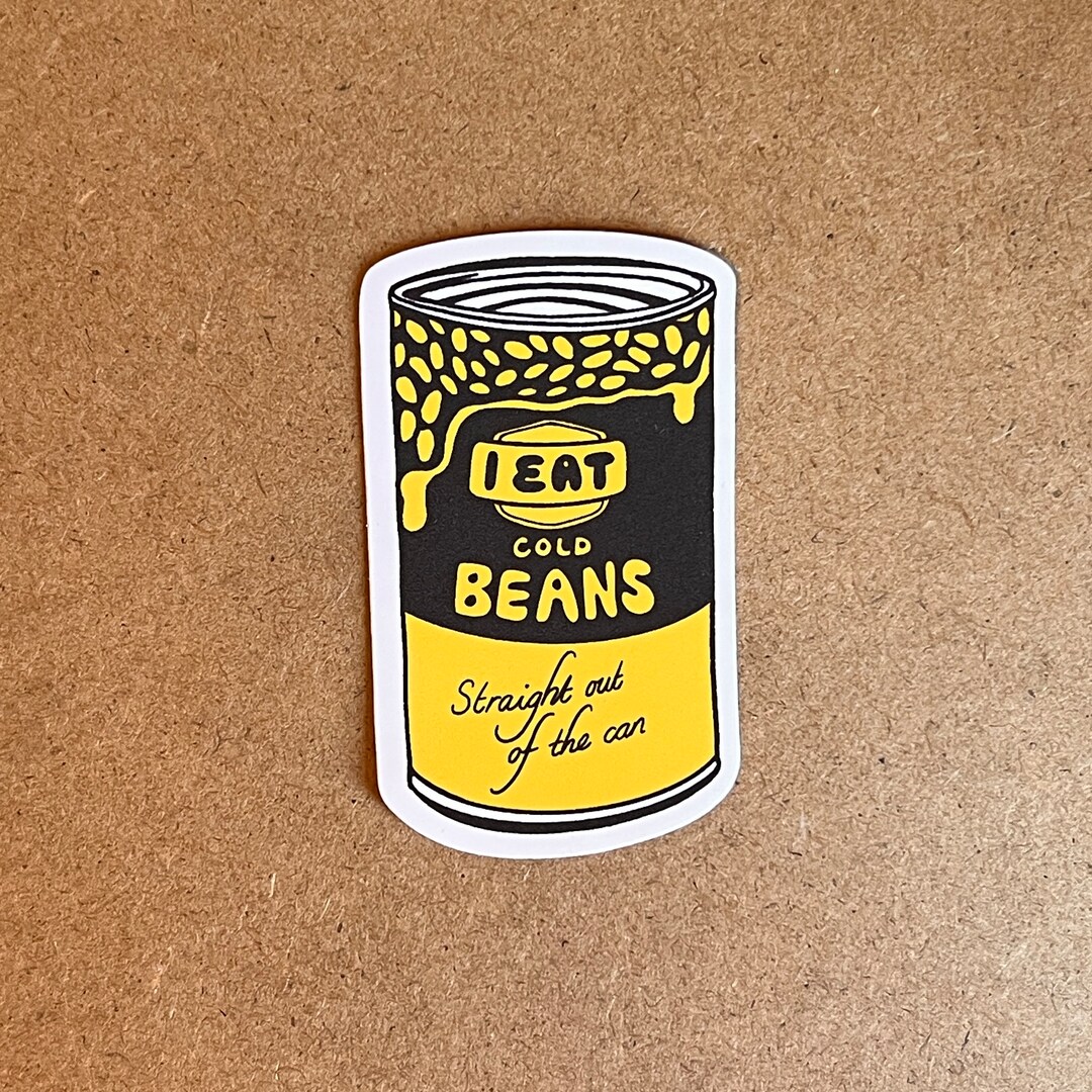 Baked Bean Sticker 80mm - Etsy