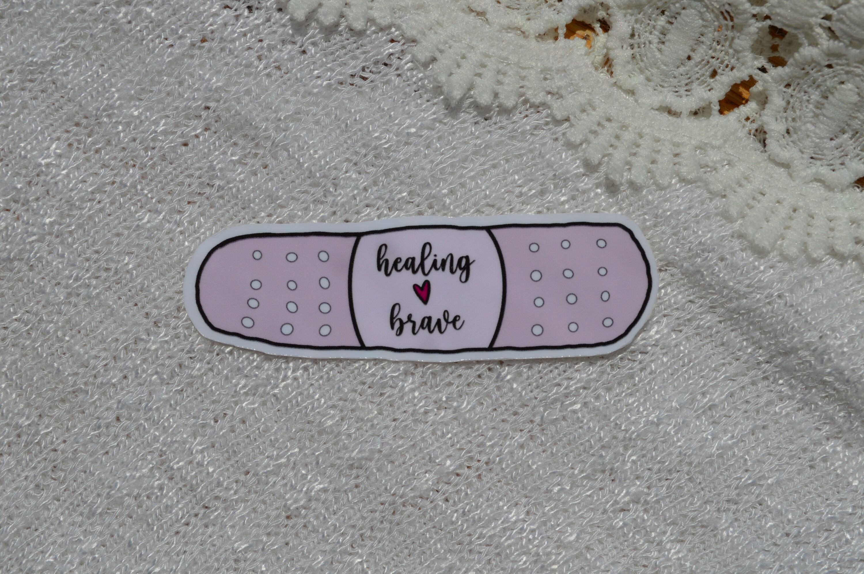 Healing Brave Sticker Bandaid Sticker Mental Health - Etsy UK