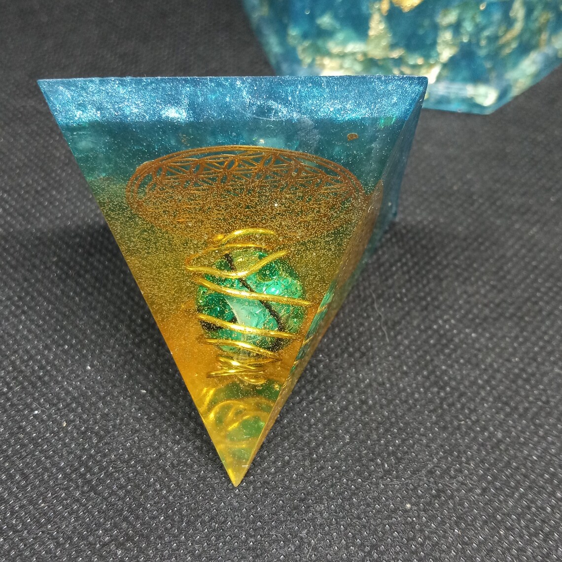 Chakra Hexagon Jewelry Box With Good Will Pyramid Set - Etsy