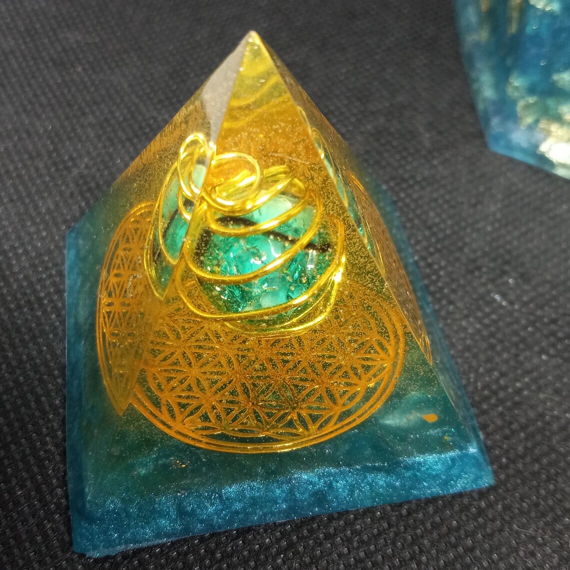 Chakra Hexagon Jewelry Box With Good Will Pyramid Set - Etsy