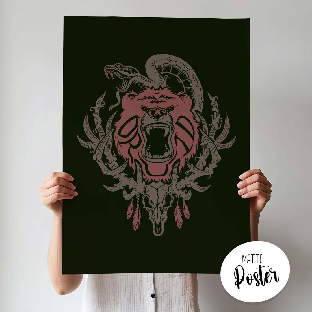 DRUID Poster, Funny Retro Board Game Poster & Wall Art Print, Fantasy ...