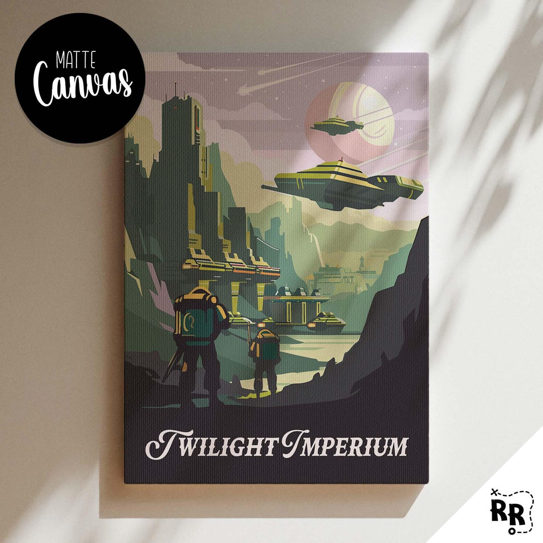 TWILIGHT IMPERIUM - Inspired Canvas / Retro Board Game Wall Art ...