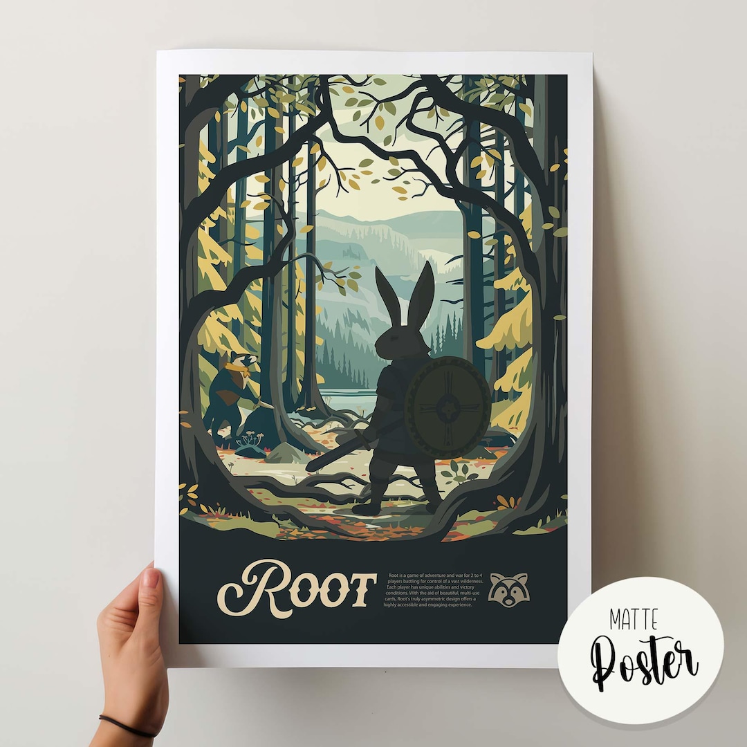 ROOT - Inspired Poster / Retro Board Game Poster & Wall Art Print ...