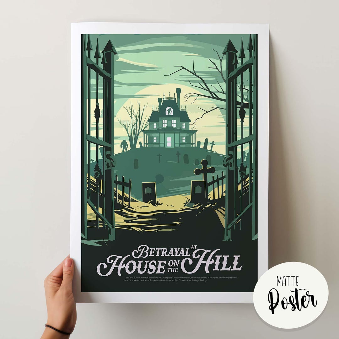 Unofficial BETRAYAL at HOUSE on the HILL - Inspired Poster / Retro ...