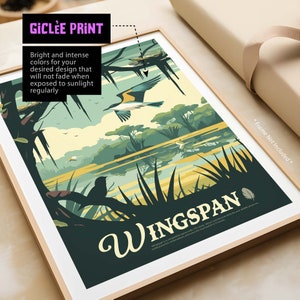 Unofficial WINGSPAN - Inspired Poster / Retro Board Game Poster & Wall ...