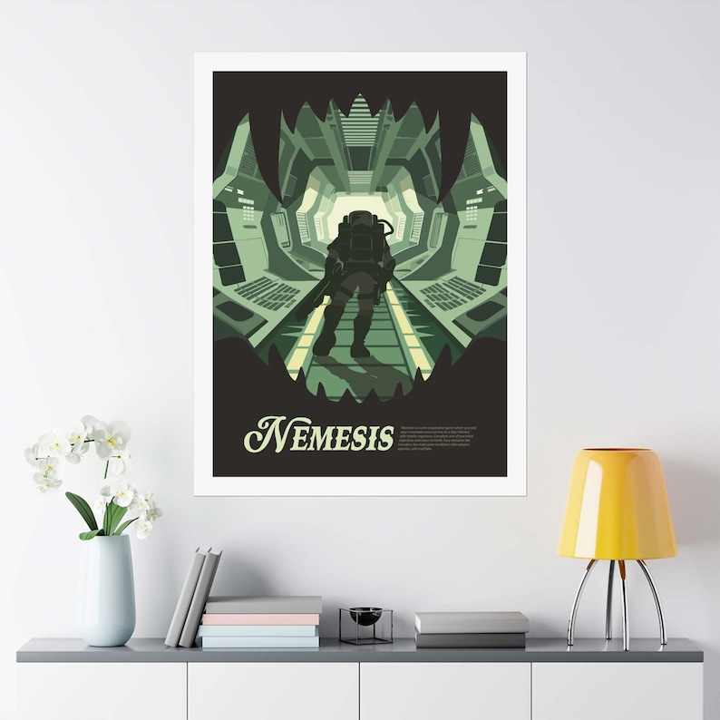 NEMESIS Inspired Poster / Retro Board Game Poster & Wall Art Print ...