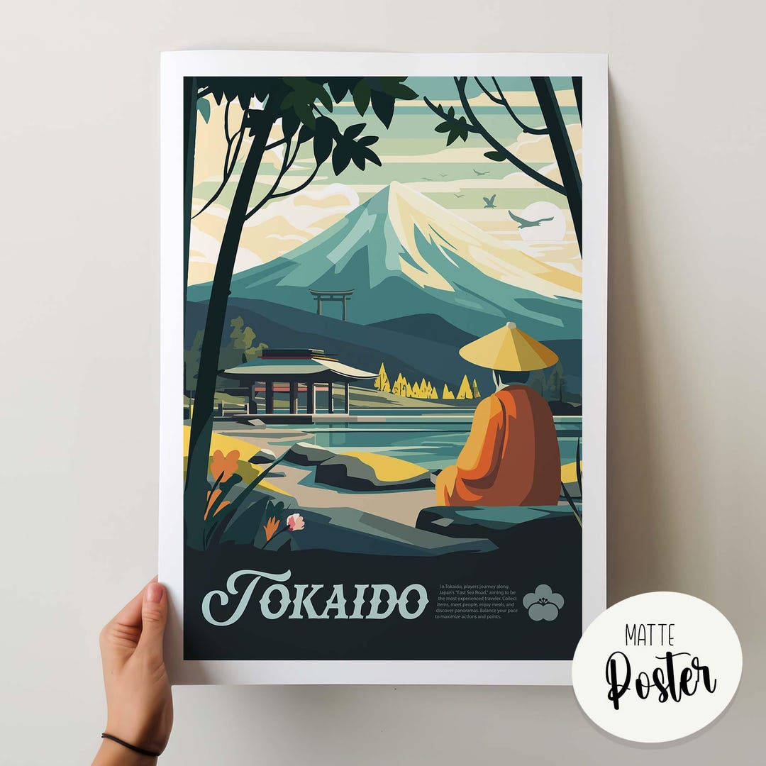 TOKAIDO - Inspired Poster / Retro Board Game Poster & Wall Art Print ...