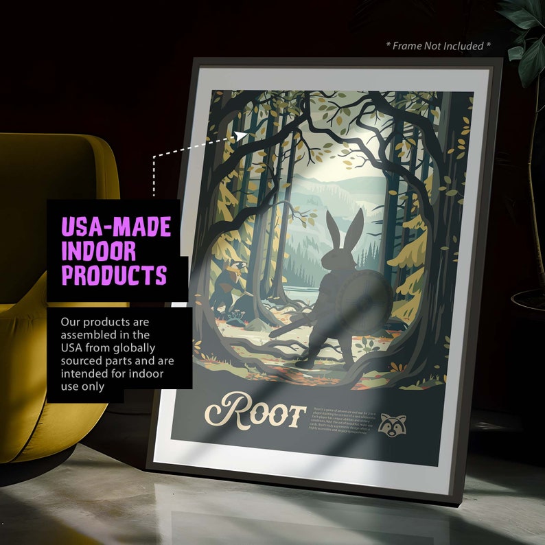 ROOT Inspired Poster / Retro Board Game Poster & Wall Art Print ...