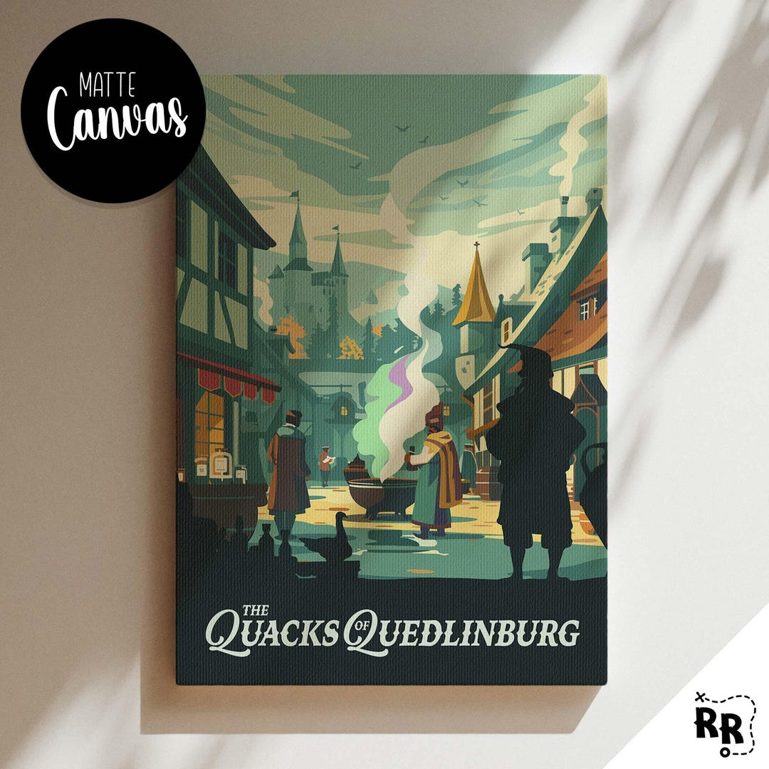 Unofficial the QUACKS of QUEDLINBURG - Inspired Canvas / Retro Board ...