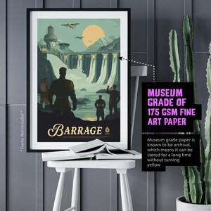 Unofficial BARRAGE - Inspired Poster, Funny Retro Board Game Poster ...