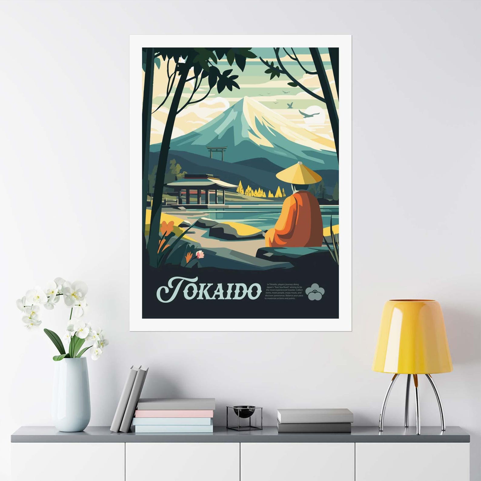 TOKAIDO Inspired Poster / Retro Board Game Poster & Wall Art Print ...