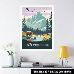 PARKS Poster Inspired by Parks / Retro Board Game Poster / Printable ...