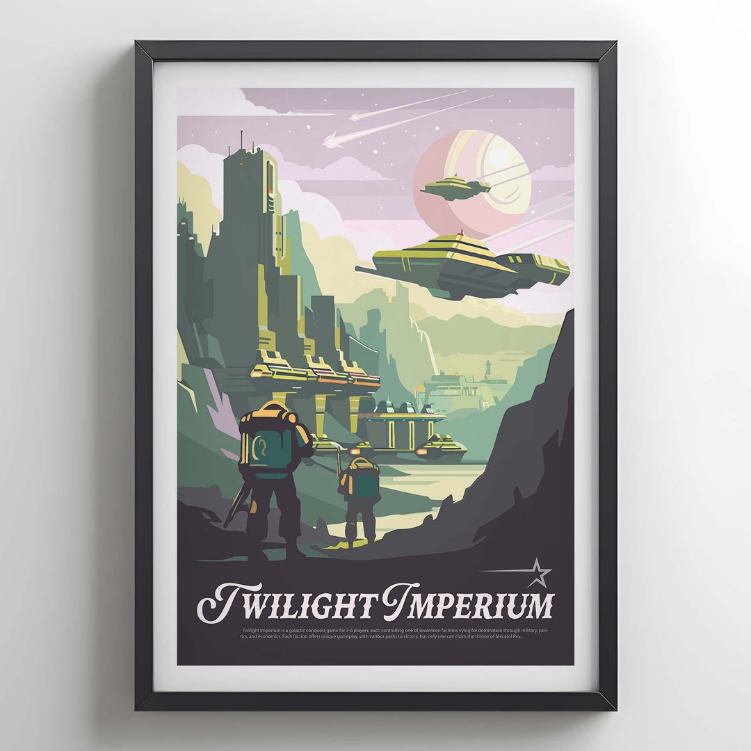 TWILIGHT IMPERIUM Poster Inspired by Twilight Imperium / Retro Board ...