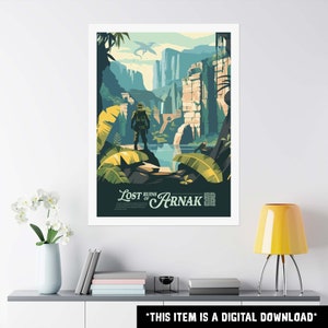 LOST RUINS of ARNAK - Inspired Poster / Retro Board Game Poster ...