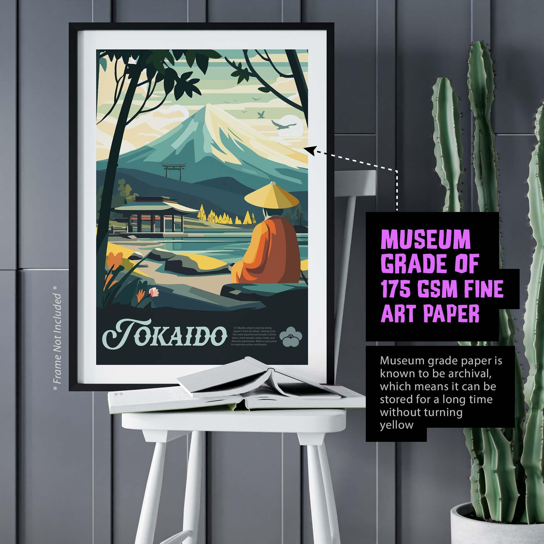 TOKAIDO Inspired Poster / Retro Board Game Poster & Wall Art Print ...