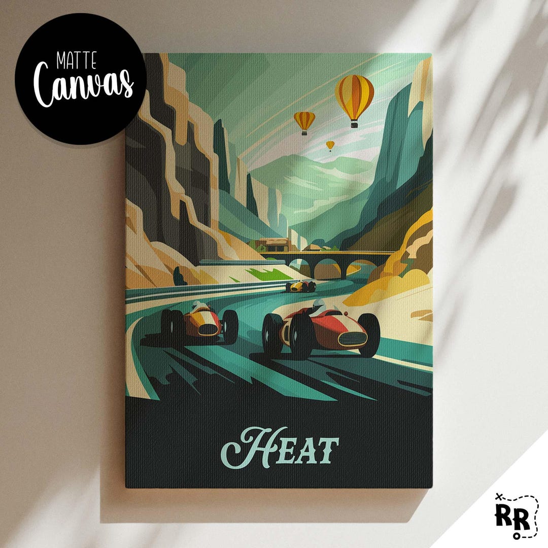 Unofficial HEAT - Inspired Canvas / Retro Board Game Wall Art / Fantasy ...