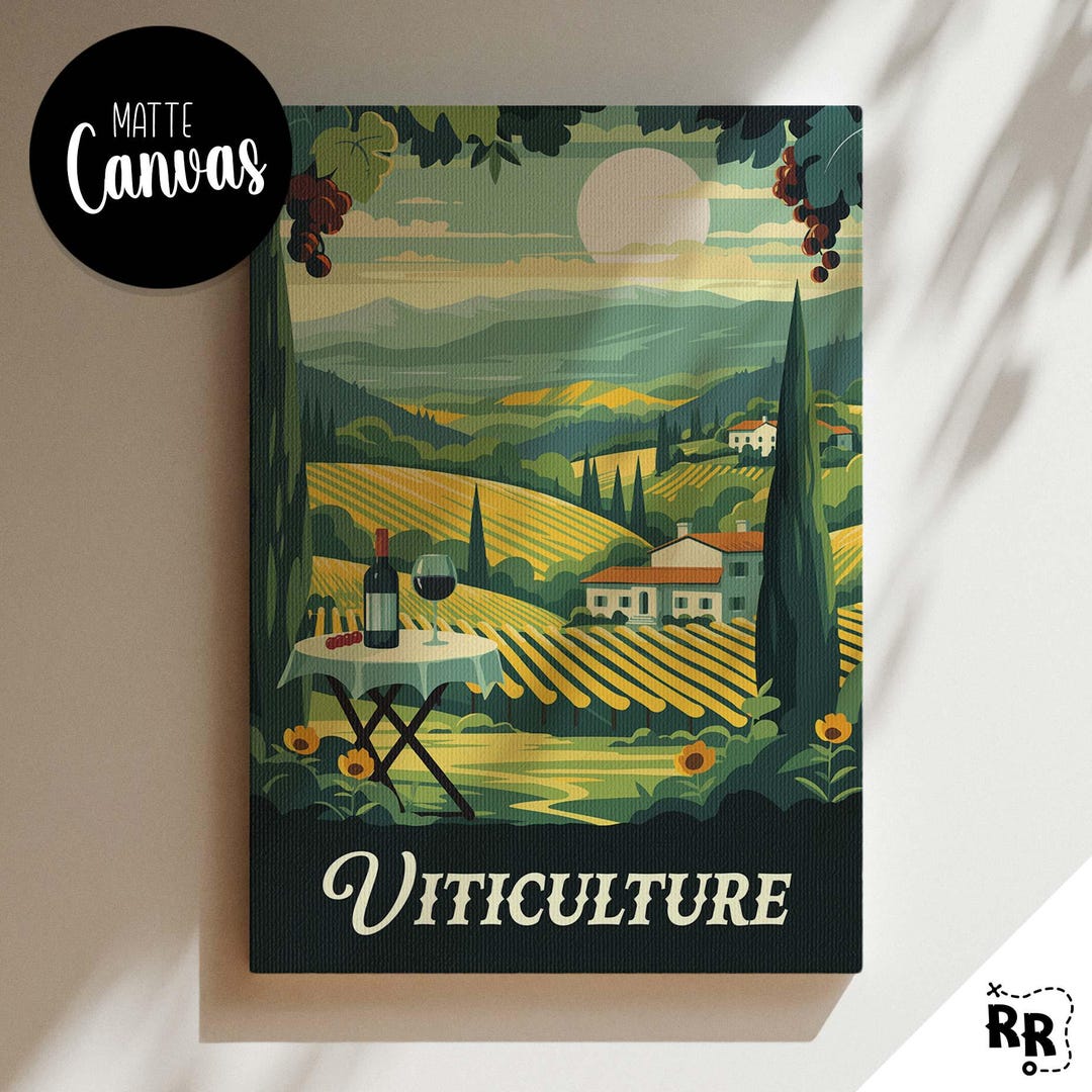 VITICULTURE - Inspired Canvas / Retro Board Game Wall Art / Fantasy ...