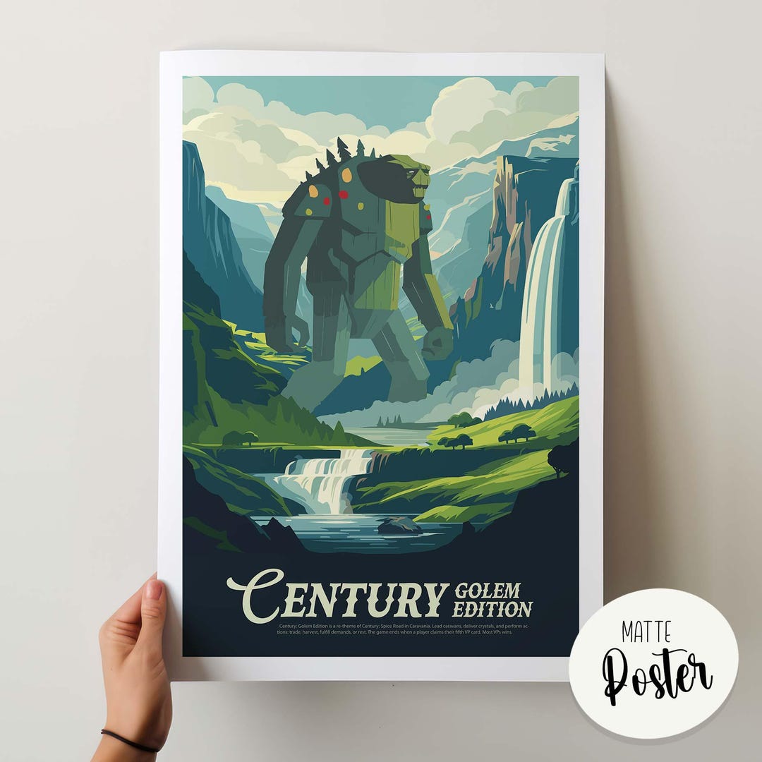 Unofficial CENTURY - GOLEM EDITION - Inspired Poster / Retro Board Game ...