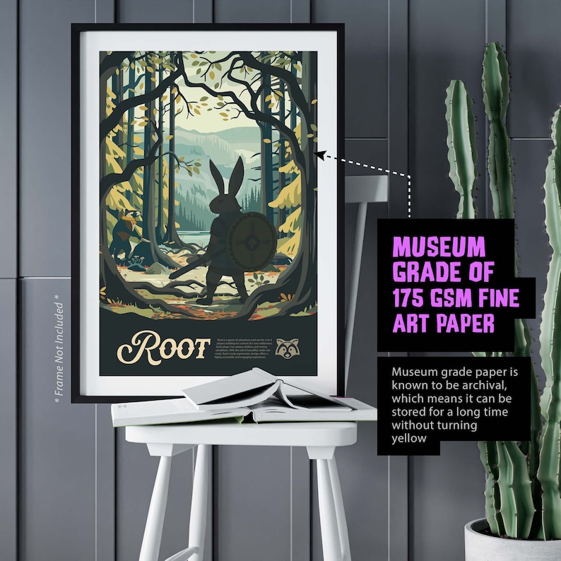ROOT Inspired Poster / Retro Board Game Poster & Wall Art Print ...