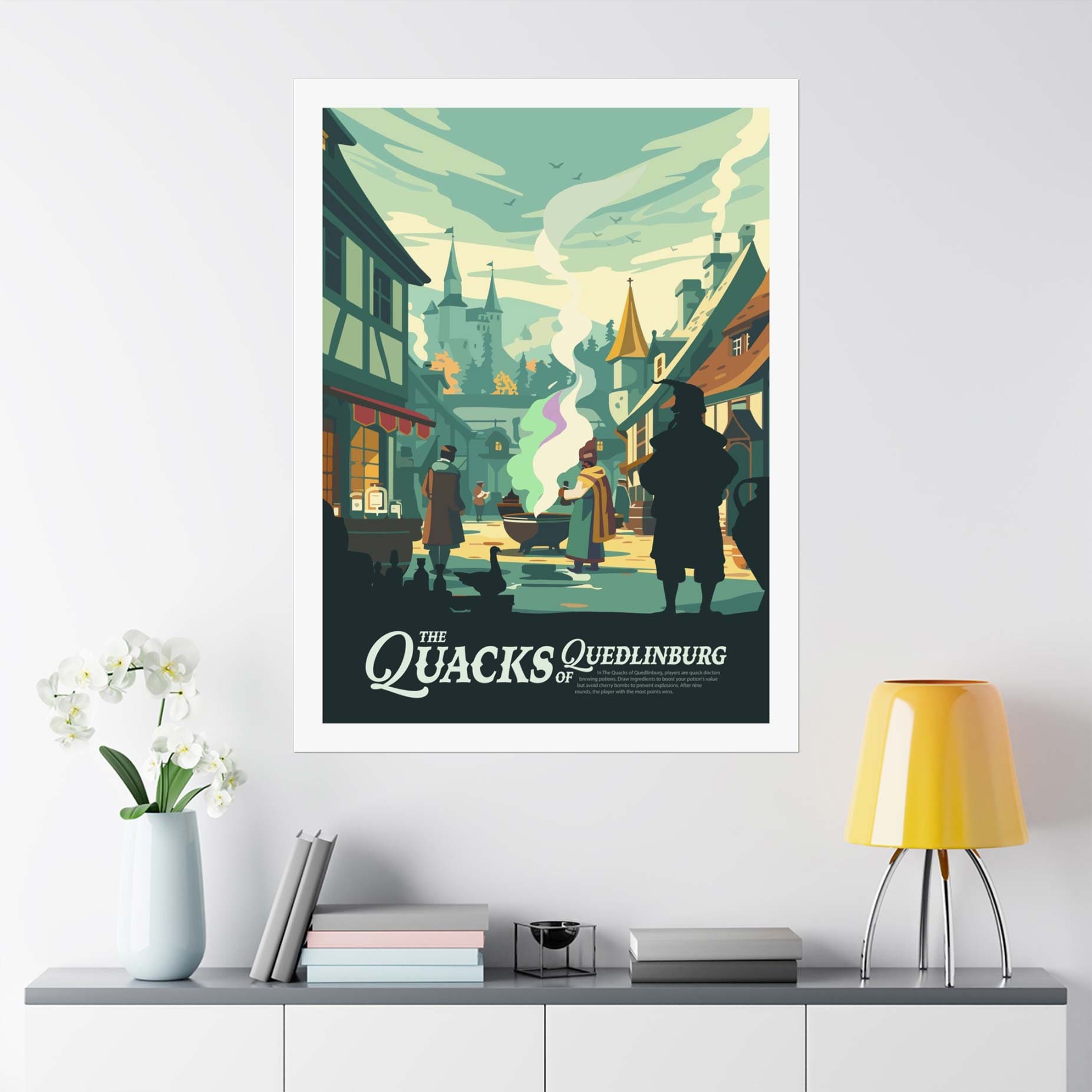QUACKS OF QUEDLINBURG Inspired Poster / Retro Board Game Poster & Wall ...