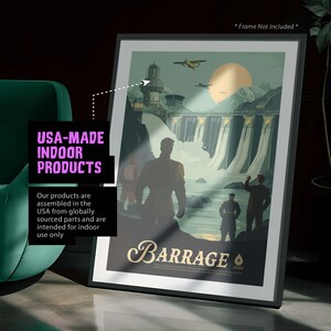 Unofficial BARRAGE - Inspired Poster, Funny Retro Board Game Poster ...