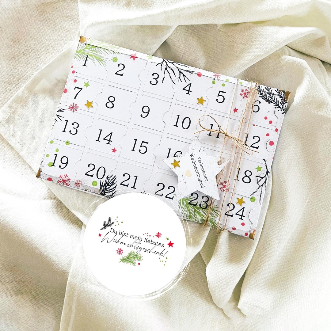 Plotter File Advent Calendar Toffifee Plotter Template SVG File - Etsy