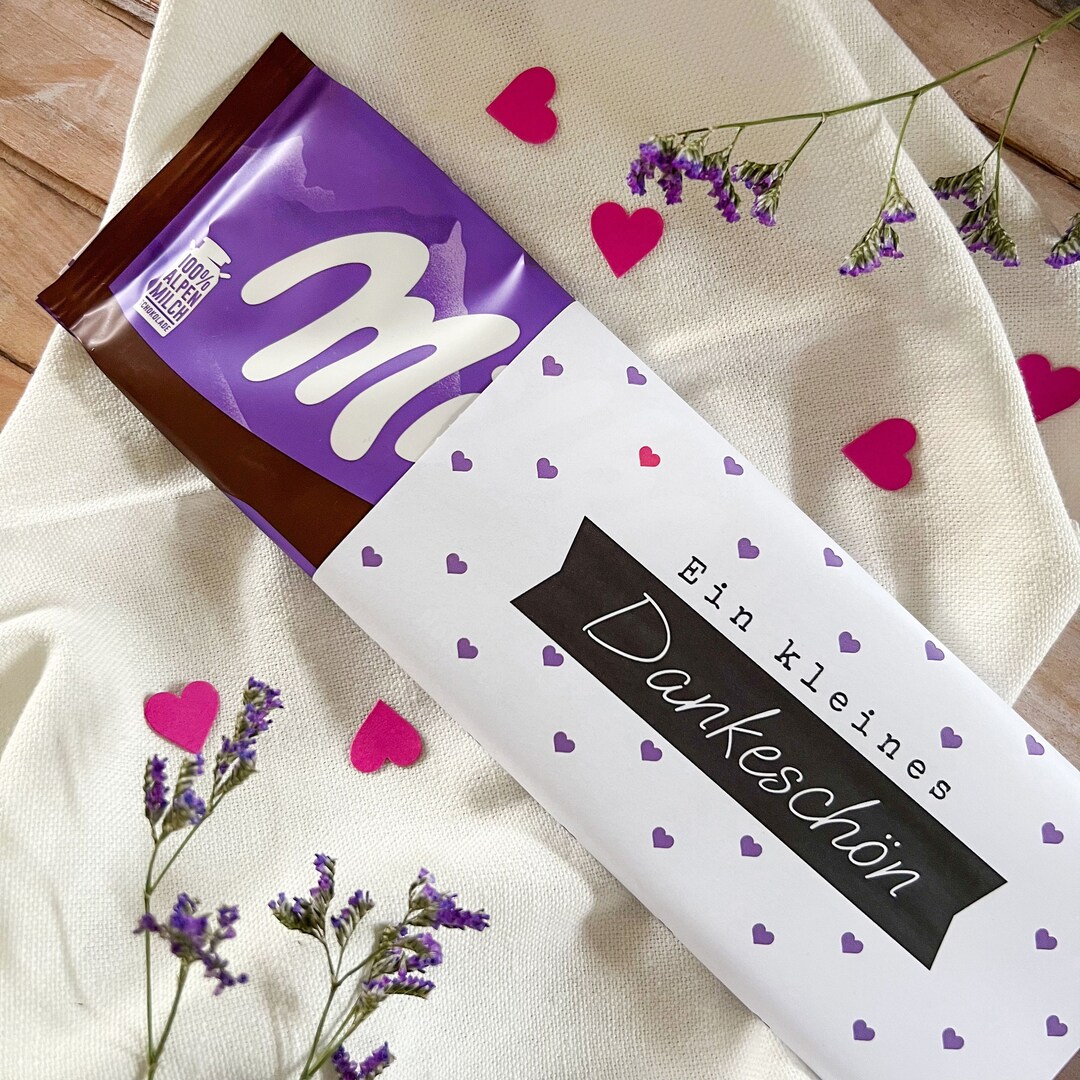 Milka Banderole Chocolate Banderole Gift Packaging - Etsy