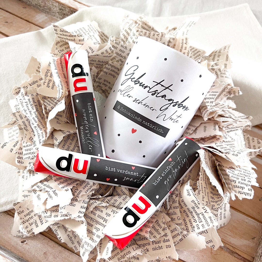 Duplo Banderoles Birthday Chocolate Box Gift - Etsy