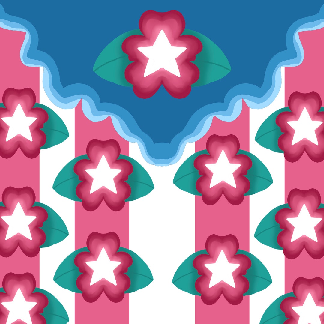 Pastel Puerto Rican Flag Design Pattern - Etsy