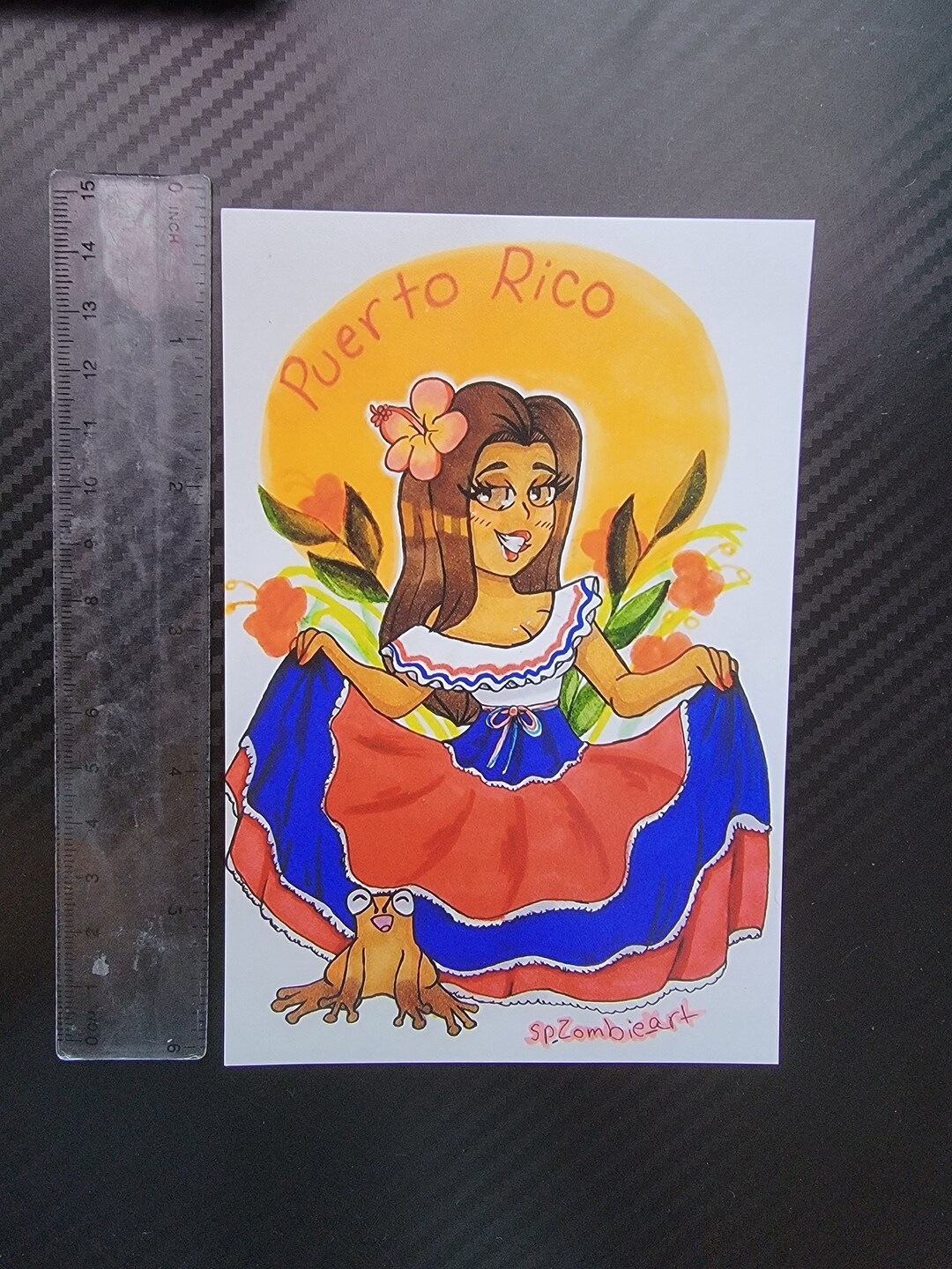 Puerto Rico Girl Print, Drawing, Clip Art, Hispanic Heritage, Latina ...