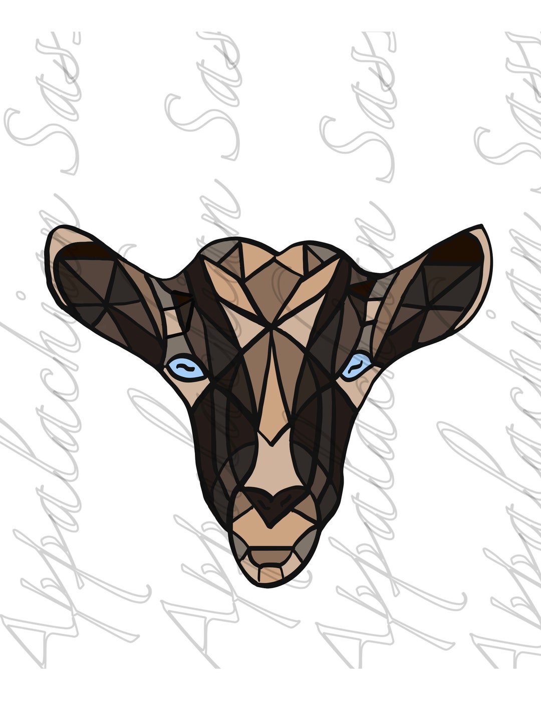 Mosaic Goat PNG, JPEG, PDF Digital Download for Sublimation - Etsy