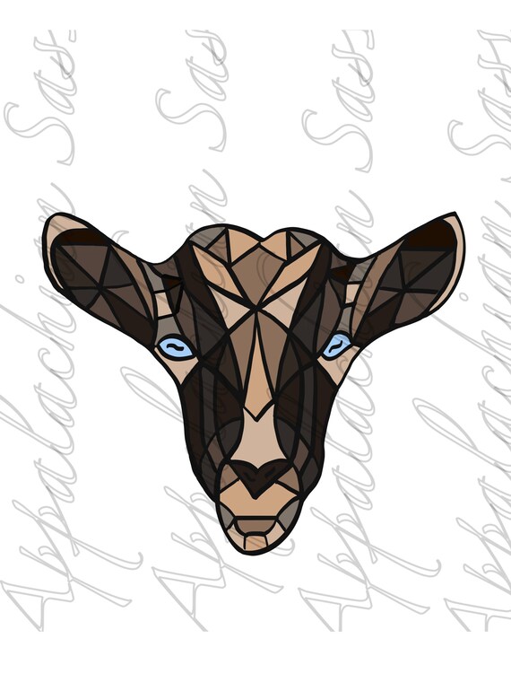 Mosaic Goat PNG JPEG PDF Digital Download for Sublimation - Etsy