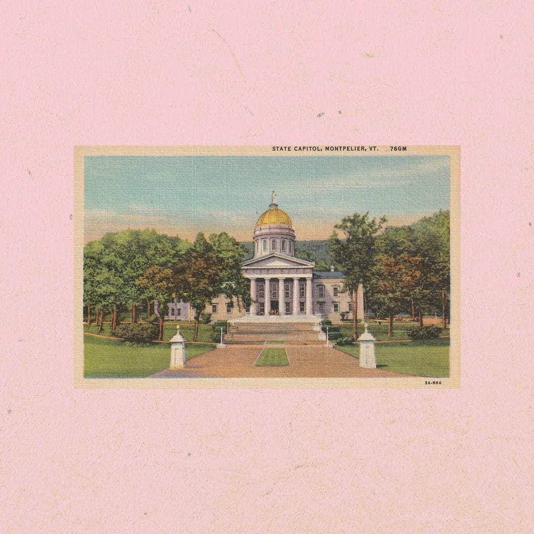 Vintage Vermont State Capitol Postcard, Montpelier Vermont ...