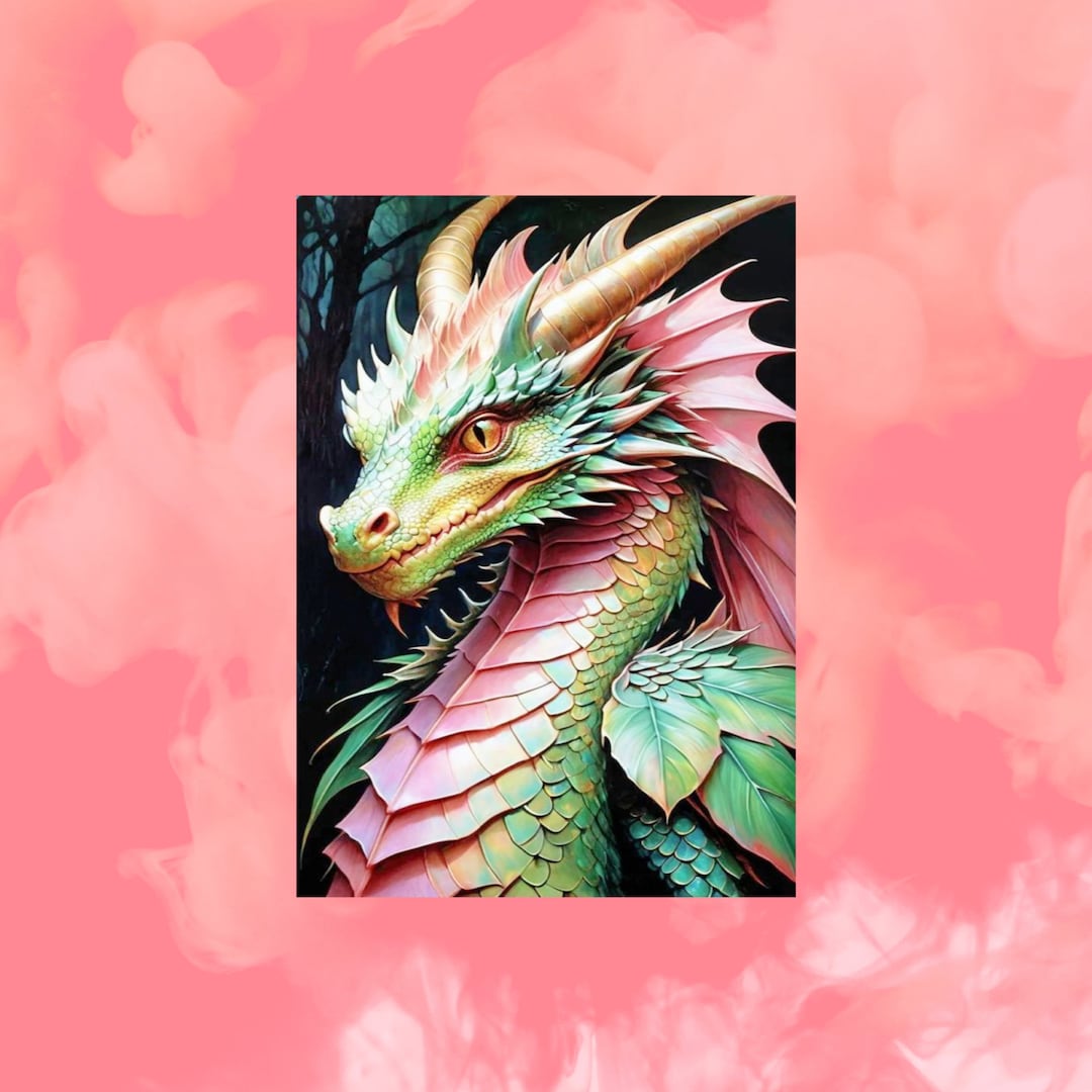 Stunning Fantasy Dragon Postcard, Colorful Dragon Postcard, I Love Dragons, Postcrossing ...