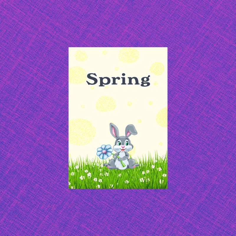 Rabbit Postcard - Etsy