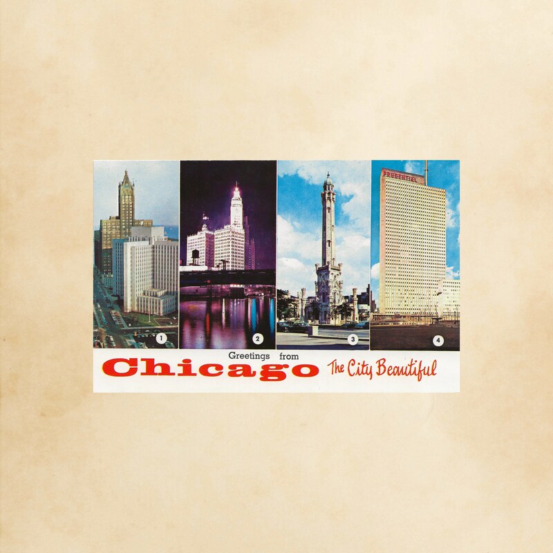 Chicago Postcard - Etsy