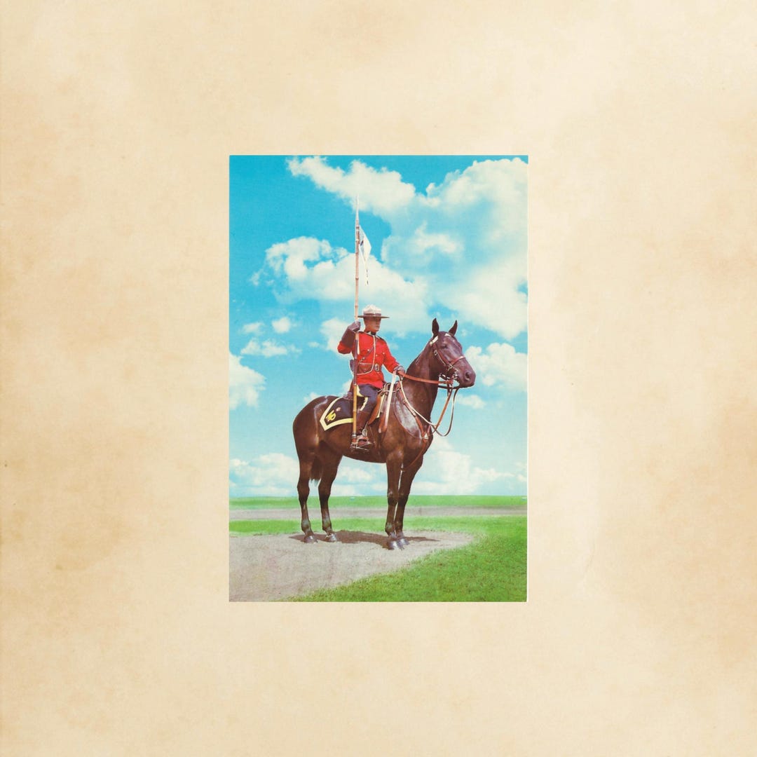 Vintage Royal Canadian Mounted Police Postcard, Canadian Mounties ...