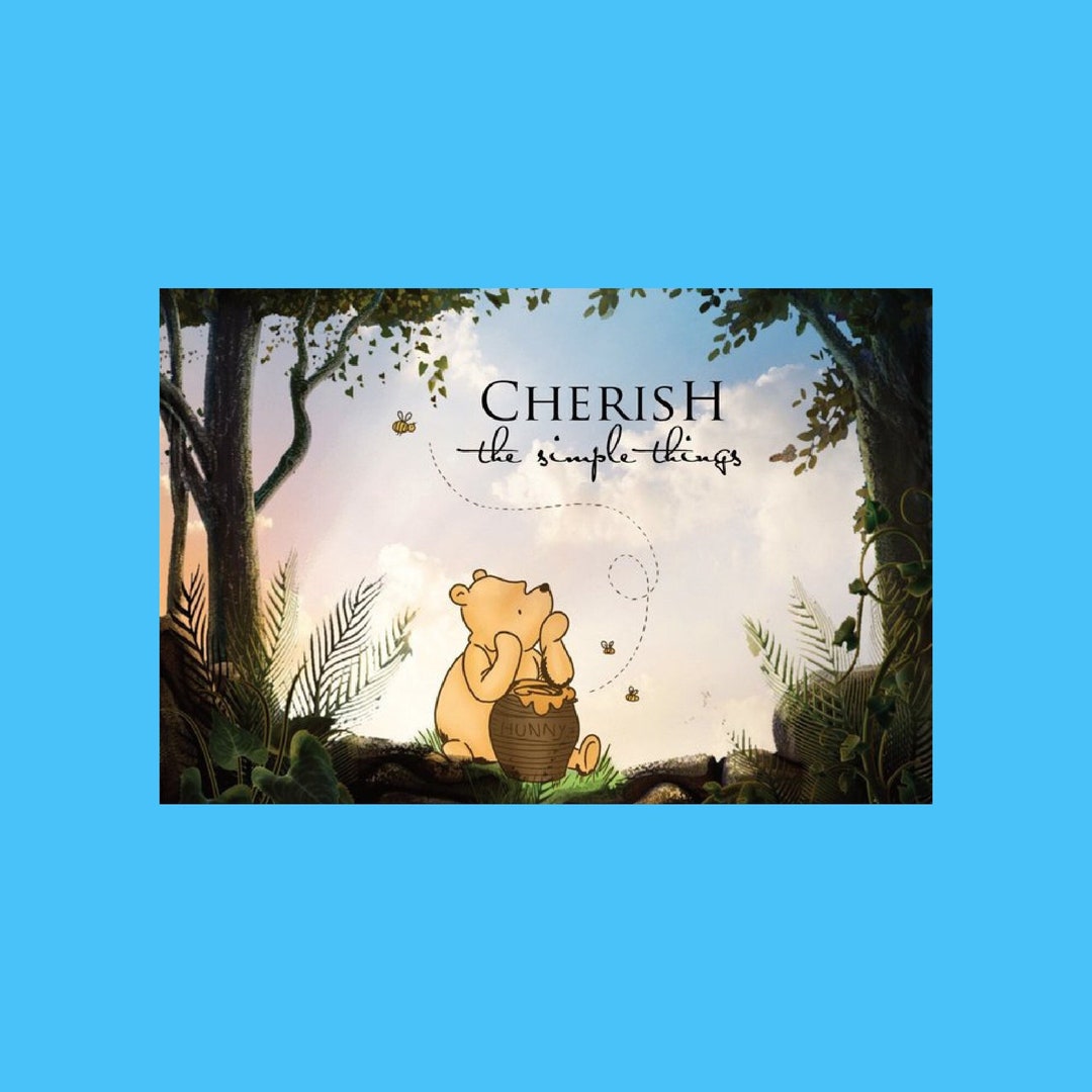 Wonderful Winnie the Pooh Postcard, Inspirational Postcard, Cherish the ...