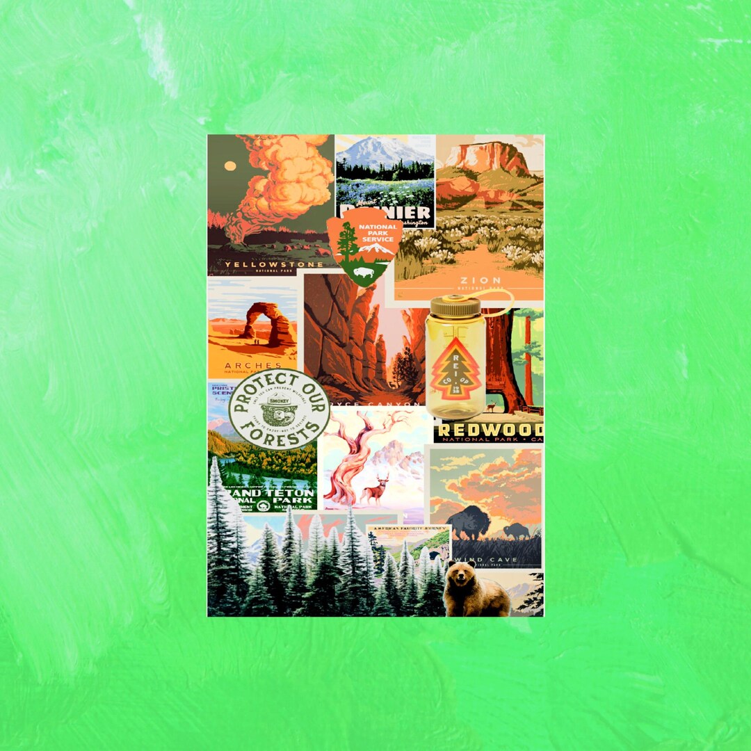 Awesome US National Parks Postcard, Natl Parks Postcard, Forest ...