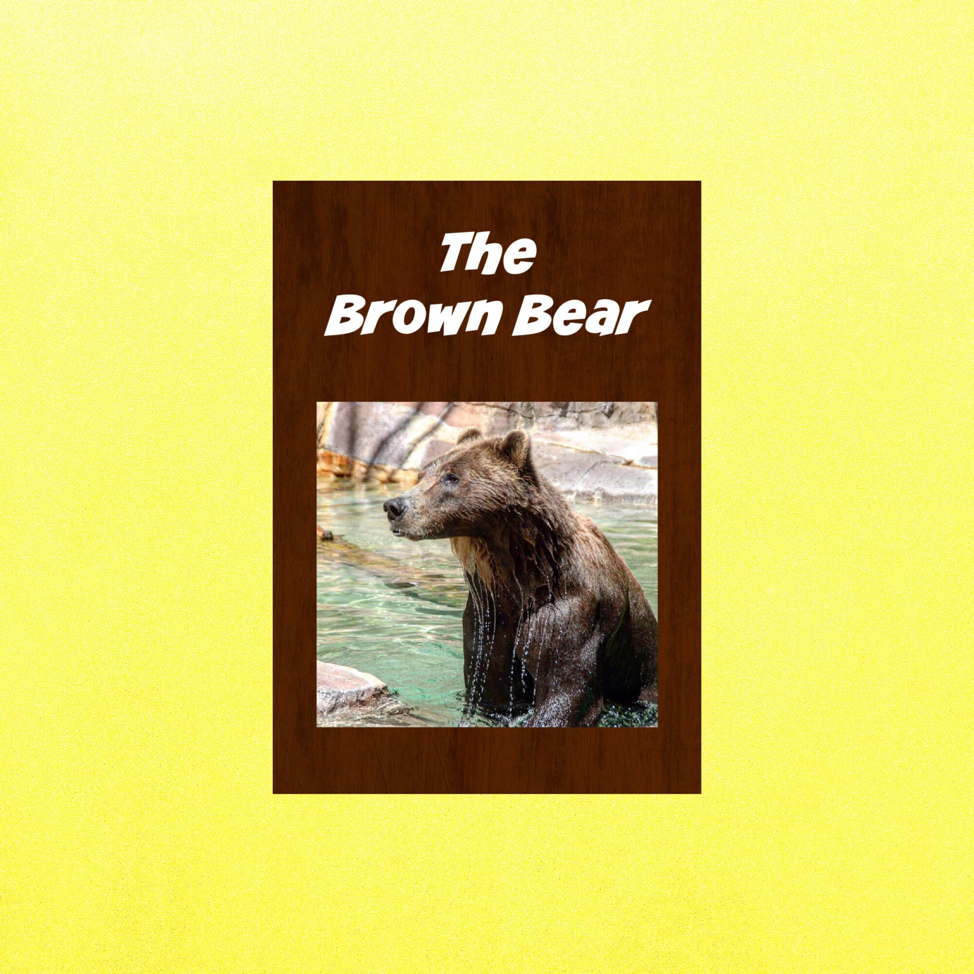 Awesome Animals Postcard, the Brown Bear Postcard, Bears Postcard ...