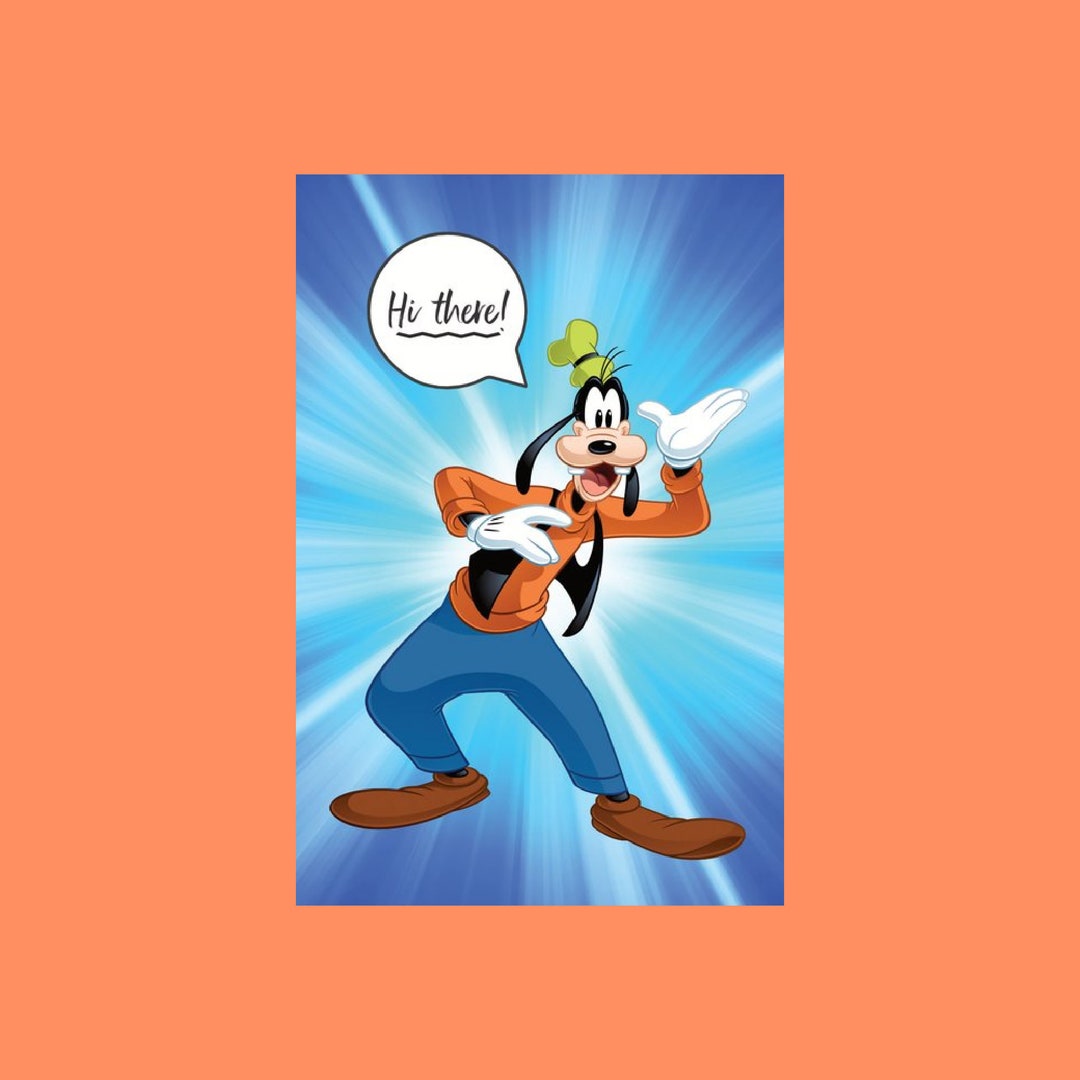 Awesome Goofy Postcard, Walt Disney World Postcard, Disneyland Postcard ...