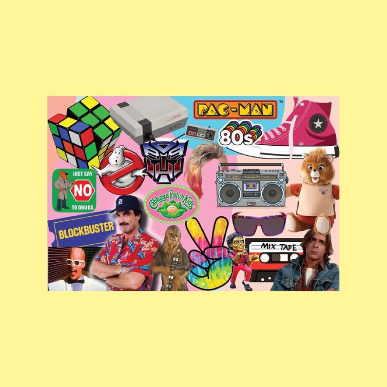 Fun 1980's Postcard the 1980s Decade Postcard the Greed - Etsy