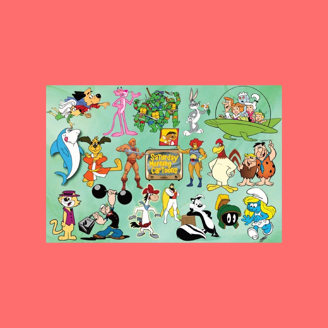 Very Cool Saturday Morning Cartoons Postcard - Nostalgia - Etsy