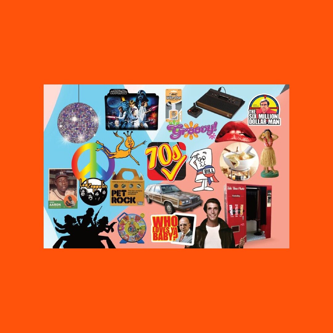 Fun 1970's Postcard, the 1970s Decade Postcard, the Me Decade Postcards ...