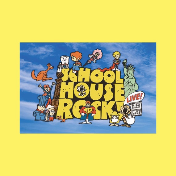 Very Cool School House Rock Postcard Saturday Morning Cartoon - Etsy