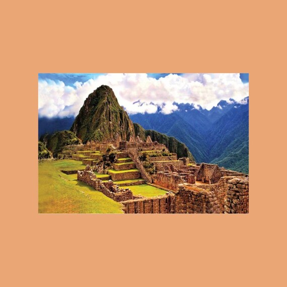 Machu Picchu Postcard Seven Wonders of The World Postcard | Etsy